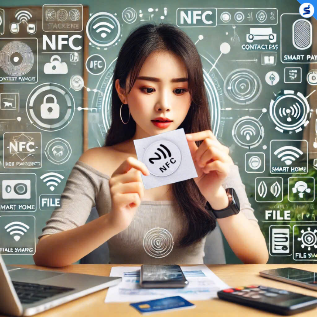 Thẻ NFC: Thẻ dán chip NFC màu trắng (5537) - NCV